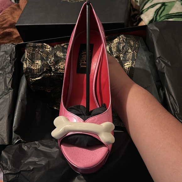 Hot Topic | Shoes | Kay Von D Calavera Pink Pink Heels | Poshmark